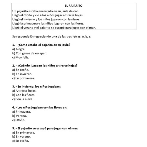 Lenguaje Comprensin Lectora 1 Y 2 Bsico