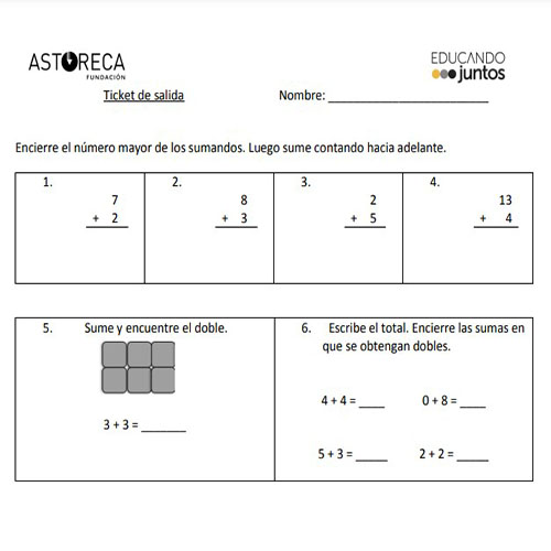 Materiales para sumar y restar 1° a 4° básico | Educando Juntos