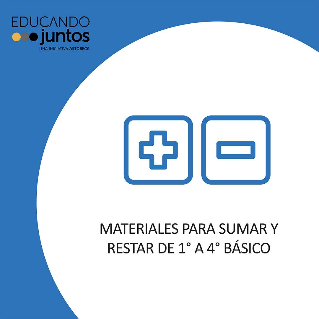 Materiales para sumar y restar 1° a 4° básico | Educando Juntos