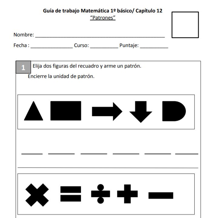 Materiales para trabajar patrones | Educando Juntos