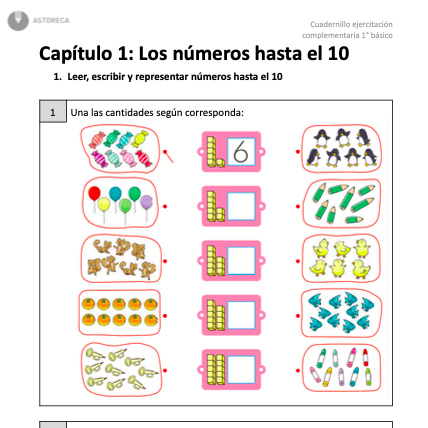 Cuadernillos de ejercitación complementaria matemática Astoreca | Educando Juntos
